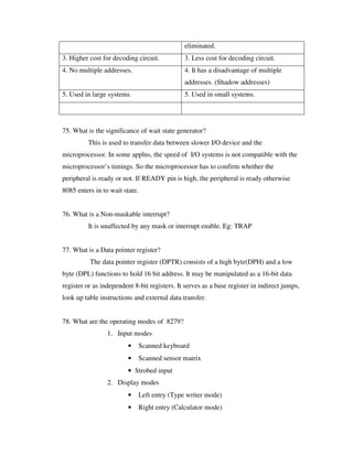 T-states in microprocessor 8085 | PDF