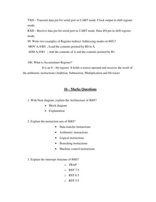 T-states in microprocessor 8085 | PDF