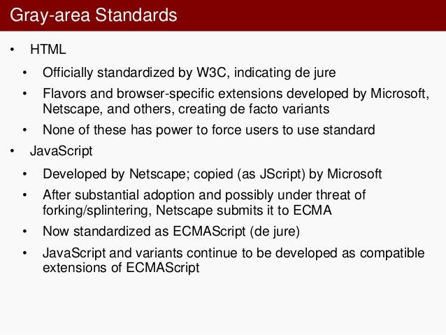 Software Standards