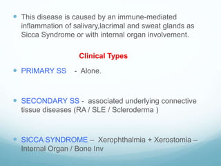 sjogren's syndrome | PPTX