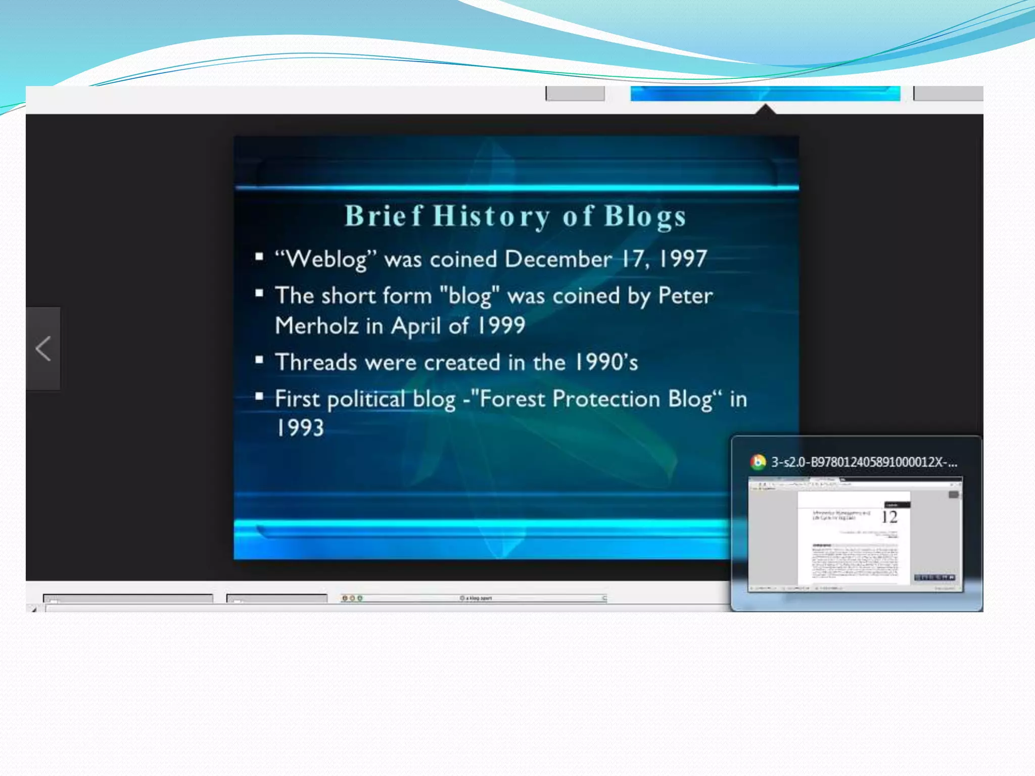 Weblogging by Iranian Librarians | PPT