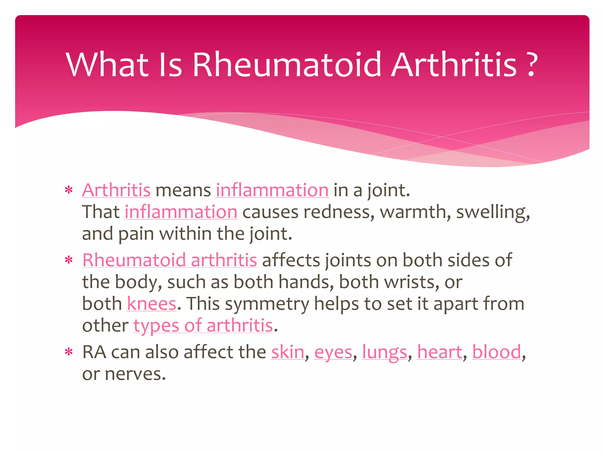 Rhematoid Arthritis | PPTX