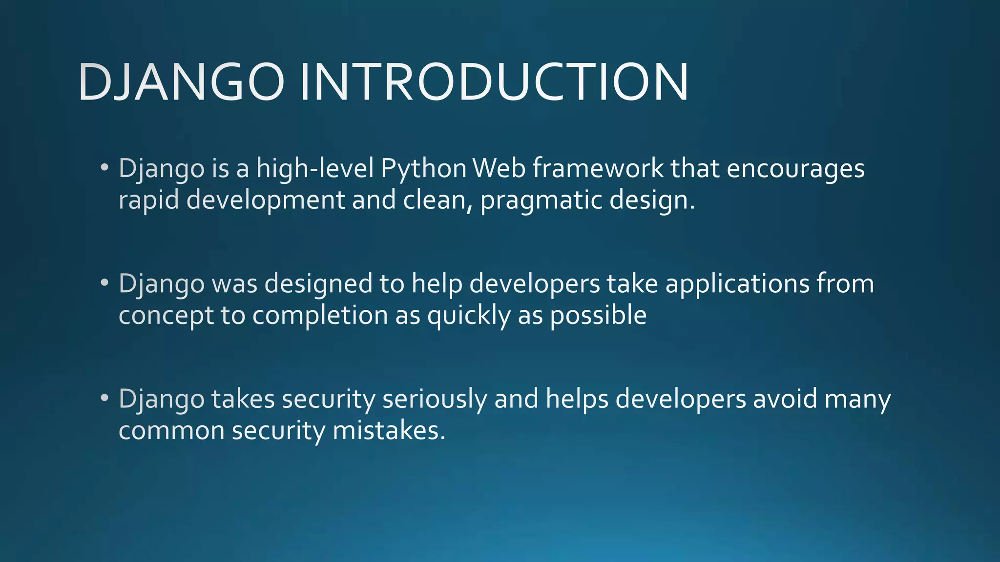 DJANGO EASY INSTALLATION GUIDE | PPT