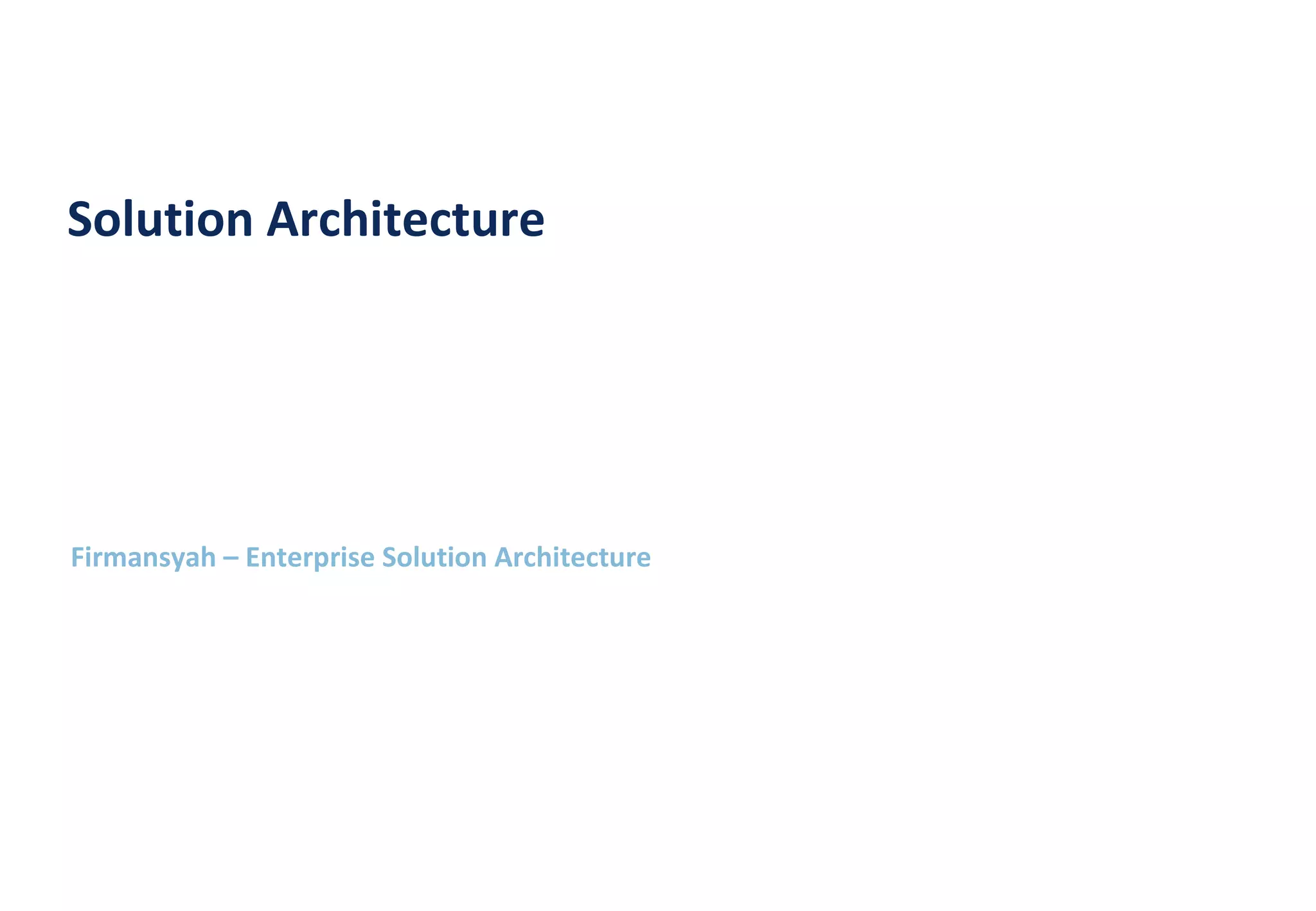 Solution Architecture | PPT