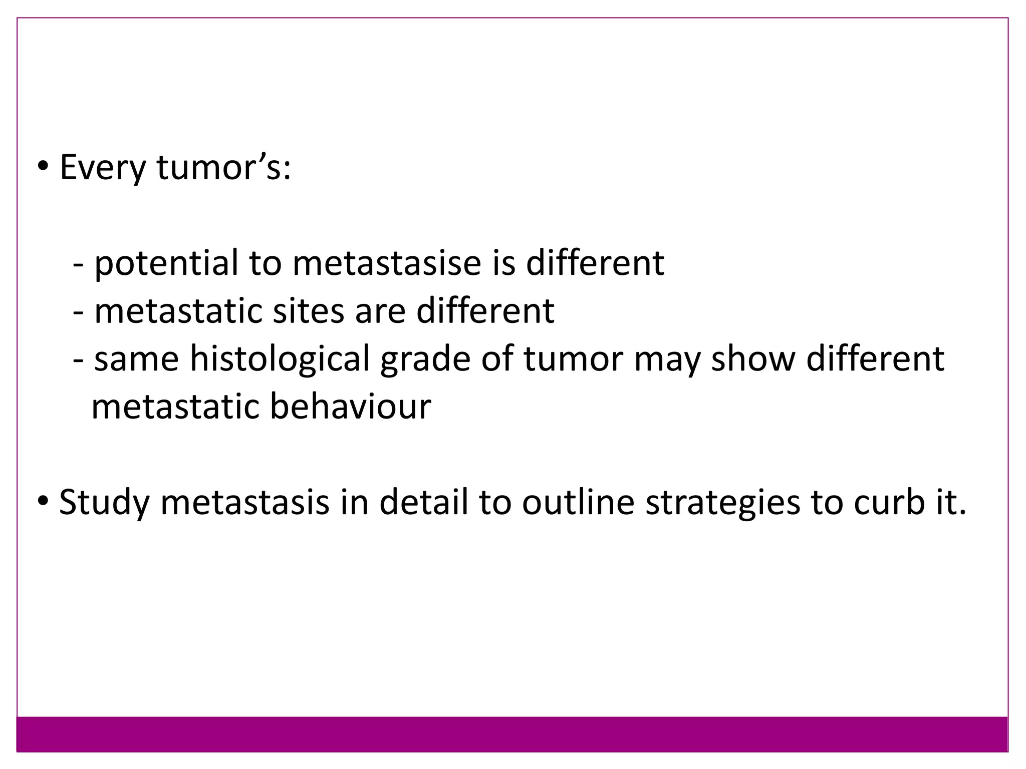Metastatic cascade and Epithelial Mesenchymal Transition | PPTX