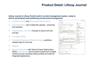 Liferay Platform Overview | PPTX