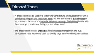 Modern Trust Laws: Delivering Direction and Control | PPTX