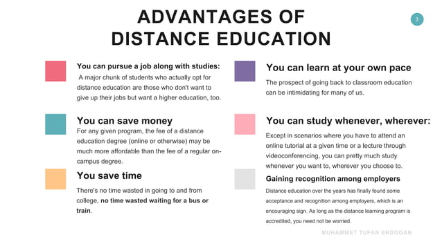 Advantages and Disadvantages of Distance Education | PPT