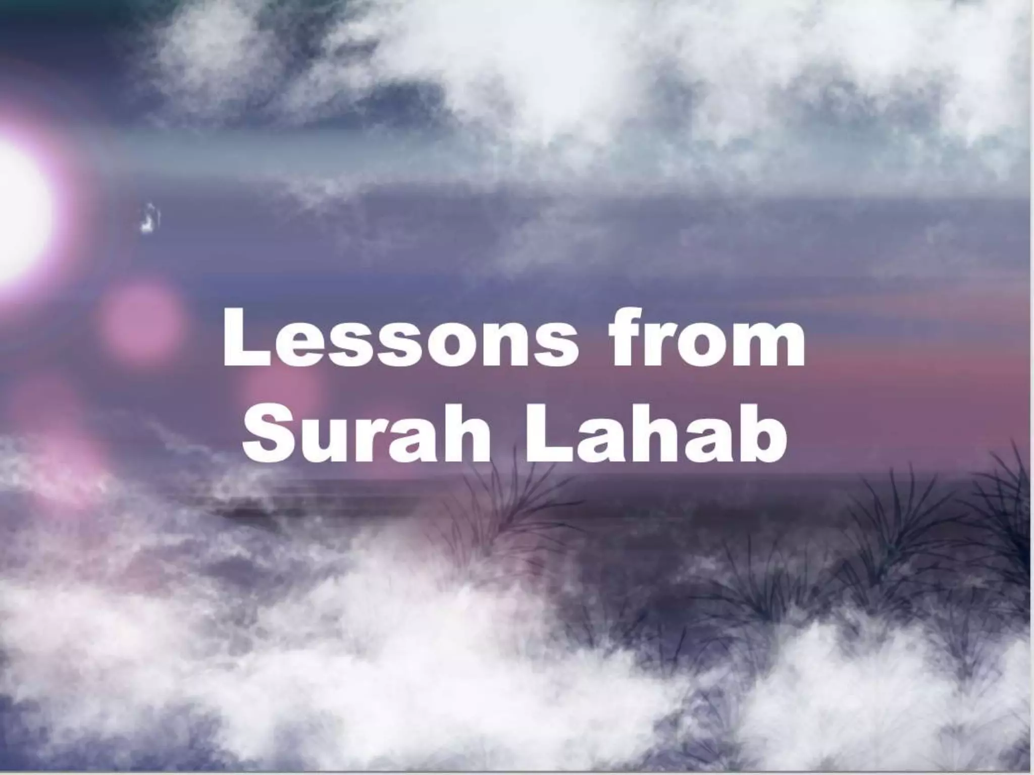 Surah Al-Lahab | PPTX