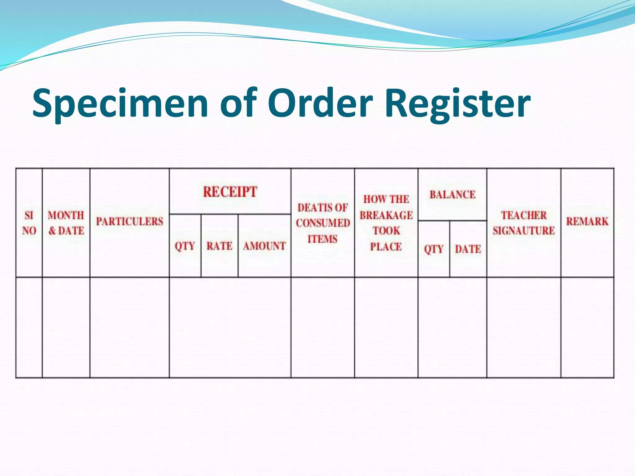 DIFFERENT TYPES OF STOCK REGISTERS | PPTX
