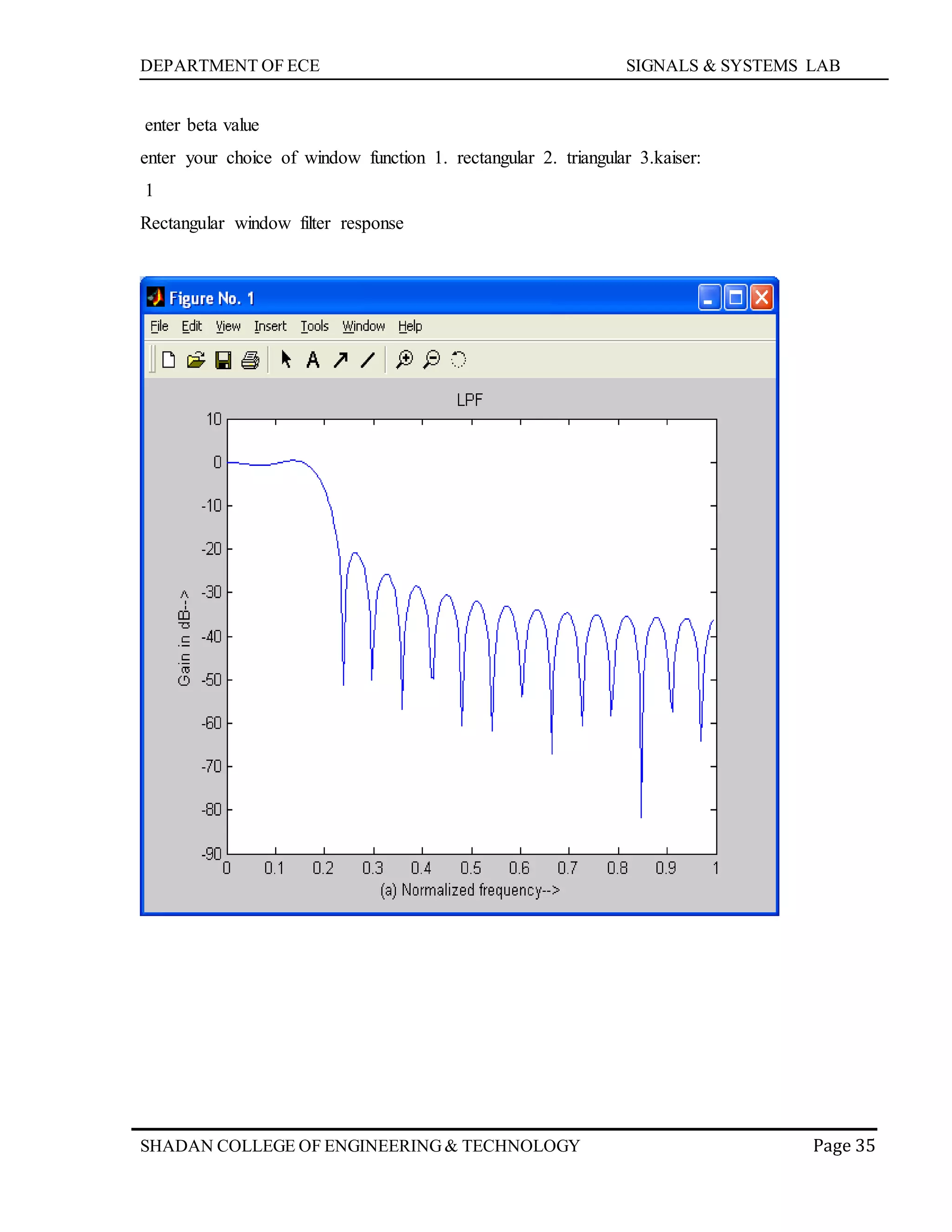 Signals And Systems Lab Manual, R18 Batch | DOCX