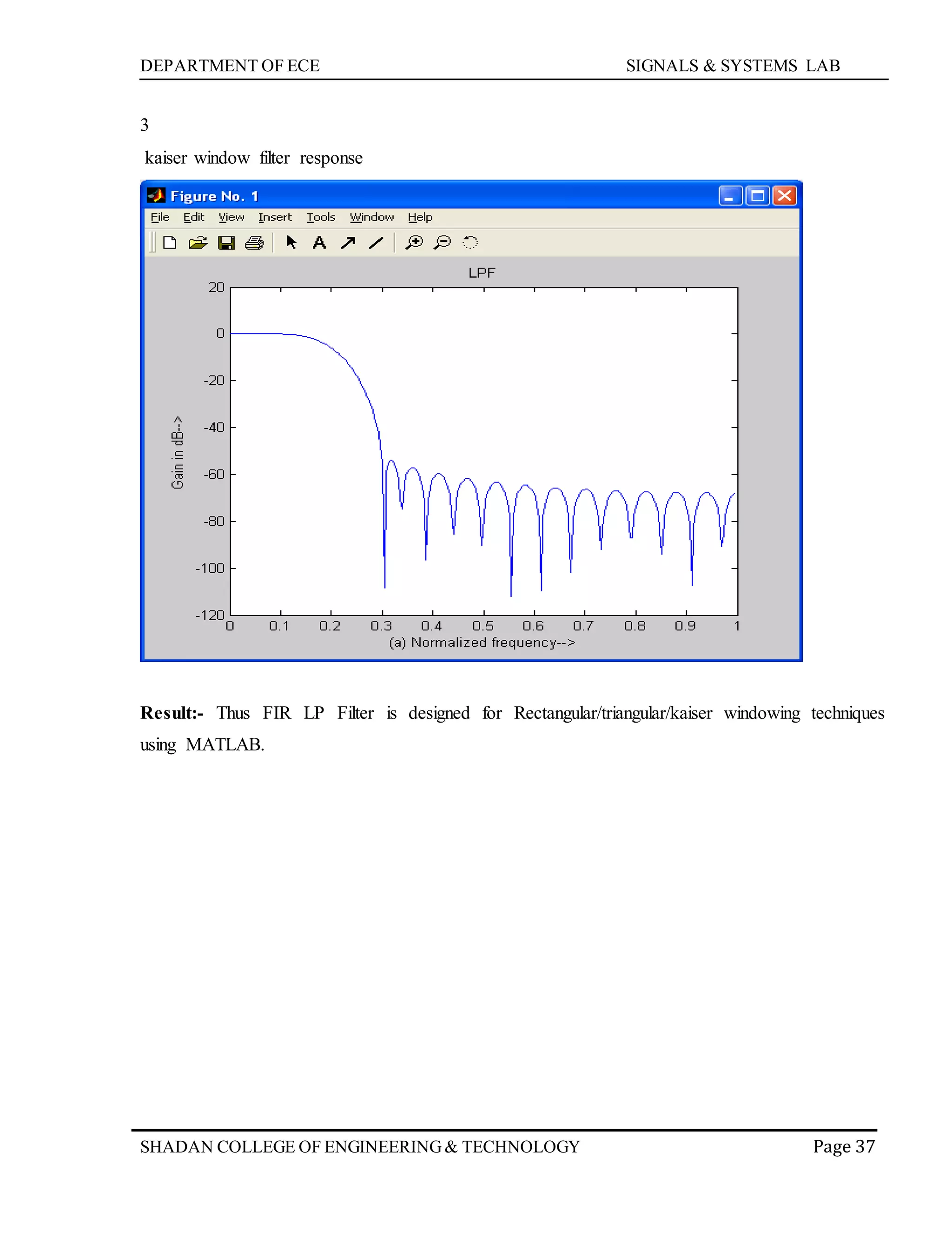 Signals And Systems Lab Manual, R18 Batch | DOCX