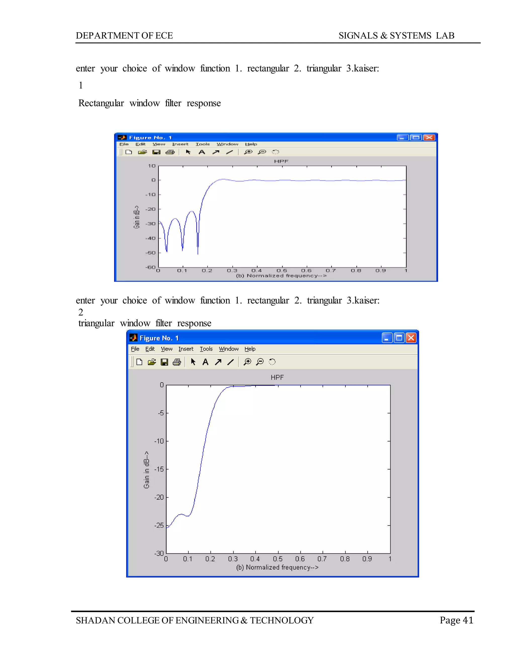 Signals And Systems Lab Manual, R18 Batch | DOCX
