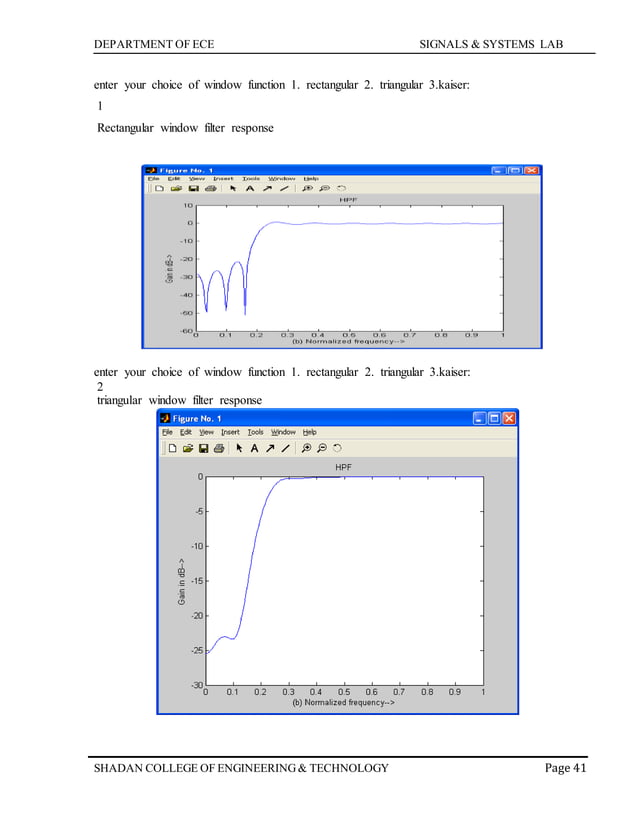 Signals And Systems Lab Manual, R18 Batch | DOCX