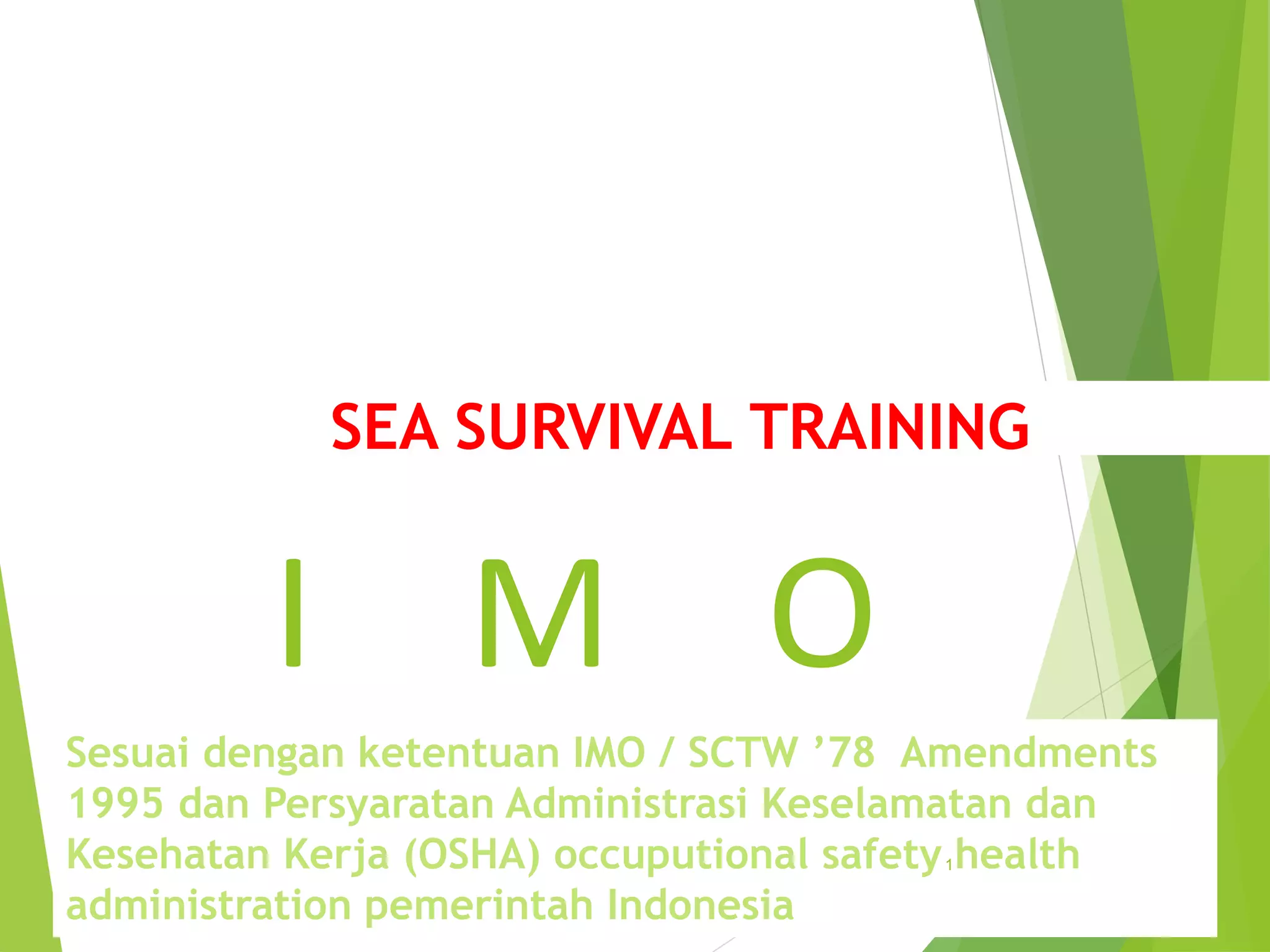 Basic Sea Survival | PPT