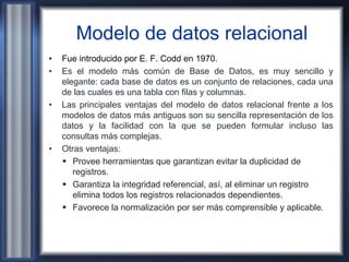 Clase 1 Modelo de Datos Relacional | PDF
