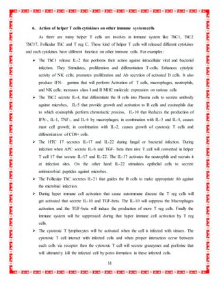 interaction of T cells and cytokines of T cell | DOCX | Infectious ...