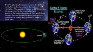 Grade 6 Ncert chapter 3 Motions of the Earth | PPTX