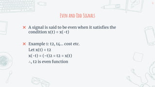 signals and systems | PPTX