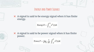 signals and systems | PPTX