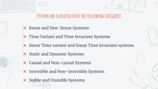 signals and systems | PPTX