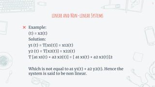 signals and systems | PPTX