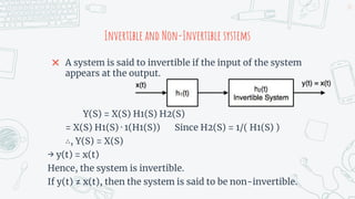 signals and systems | PPTX