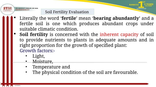 Soil fertility evaluation and quality.pptx
