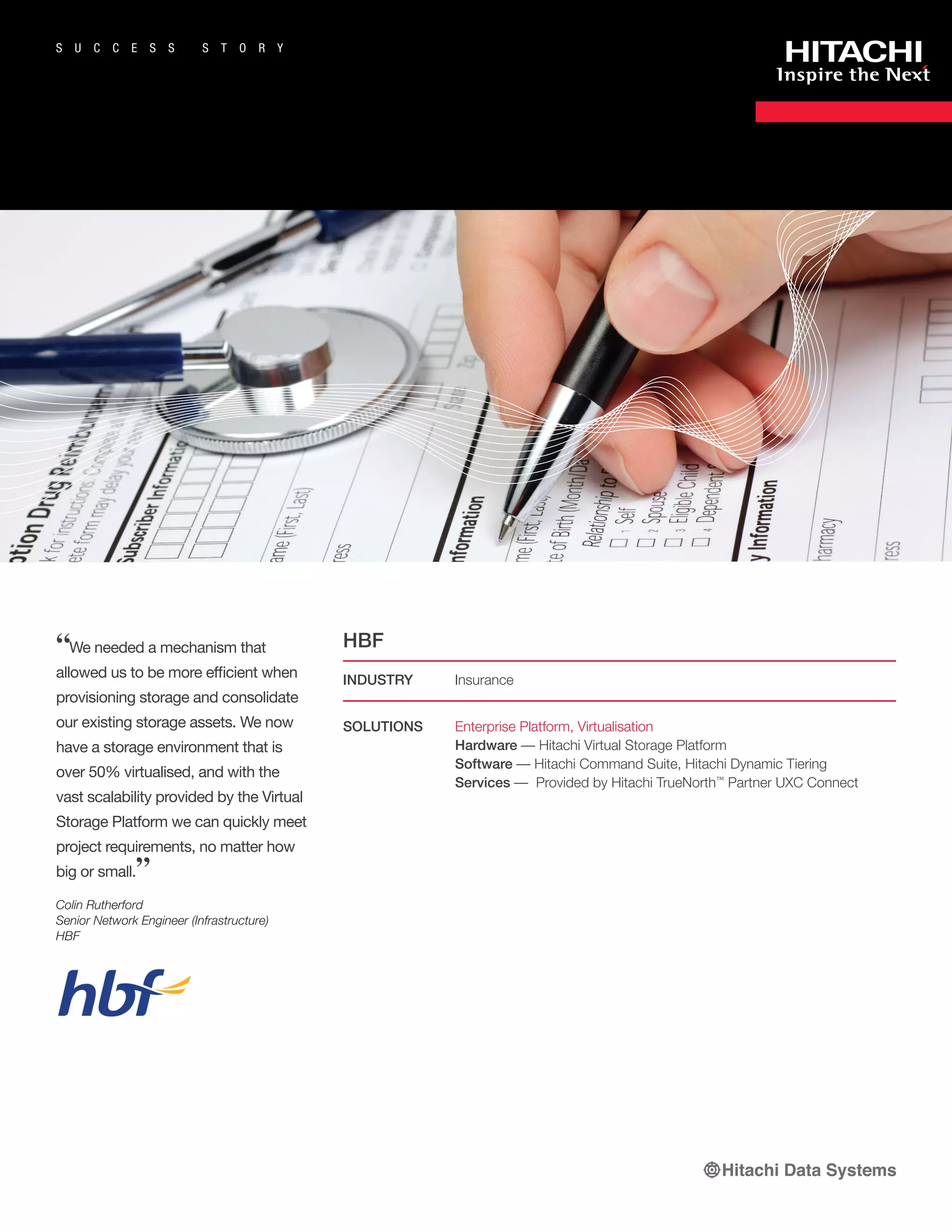 Hitachi Data Systems and HBF Success Story | PDF
