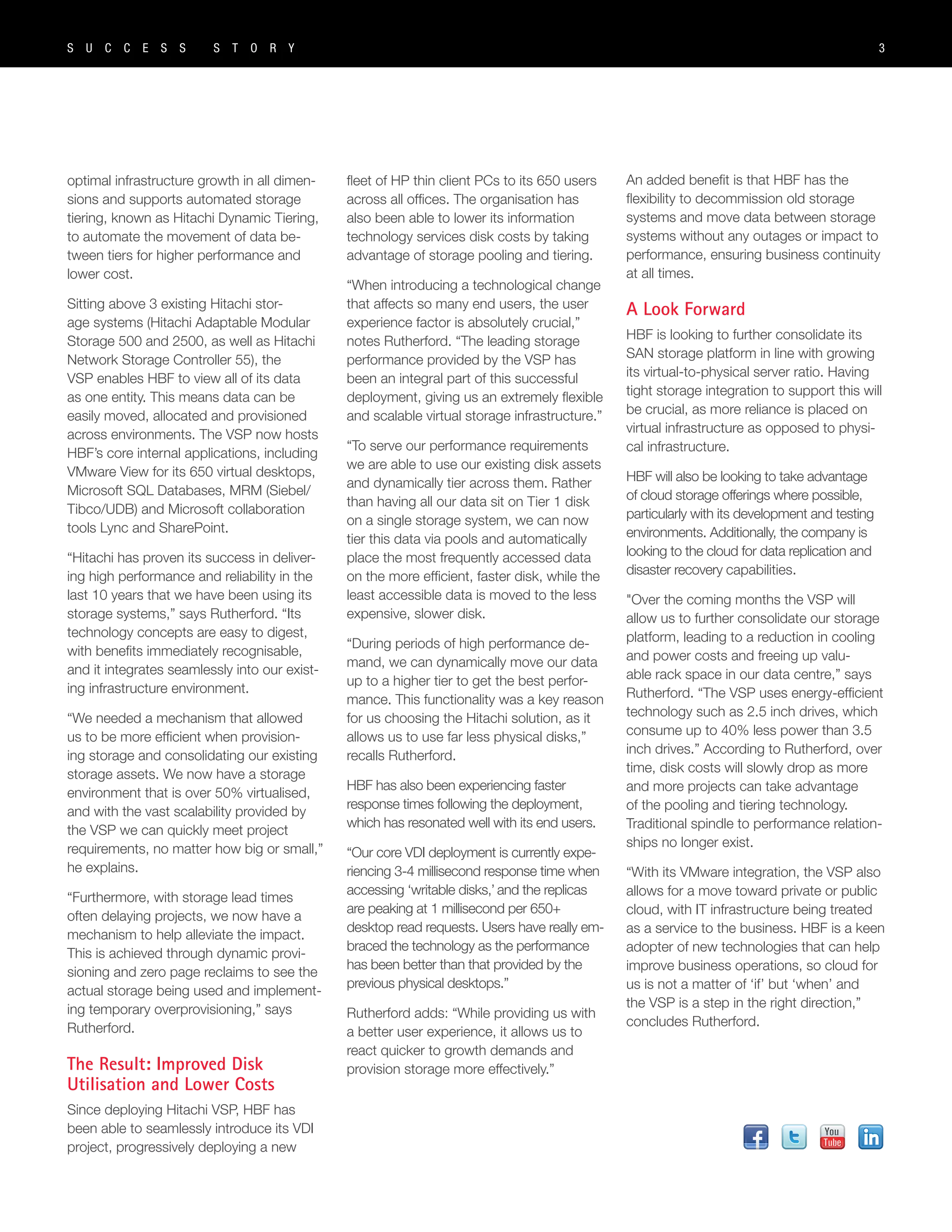 Hitachi Data Systems and HBF Success Story | PDF