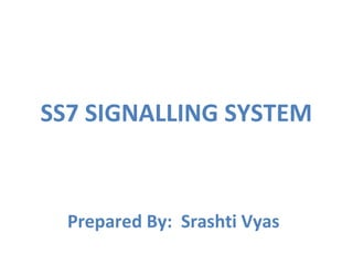 SS7 signalling system for Telecommunication Engineering | PDF | Computer Networking | Computing