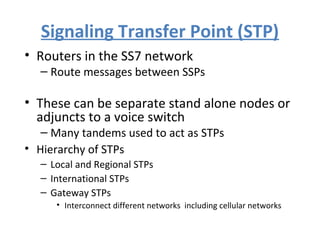 SS7 signalling system for Telecommunication Engineering | PDF | Computer Networking | Computing