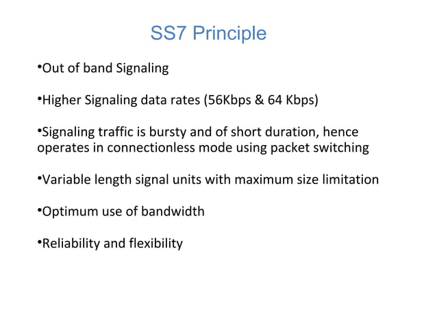 SS7 signalling system for Telecommunication Engineering | PDF | Computer Networking | Computing