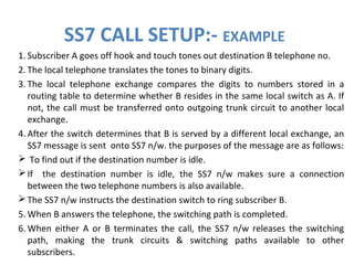 SS7 signalling system for Telecommunication Engineering | PDF ...