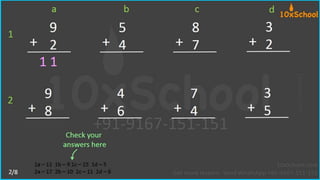 Math - Adding 2-digit Numbers | PPTX