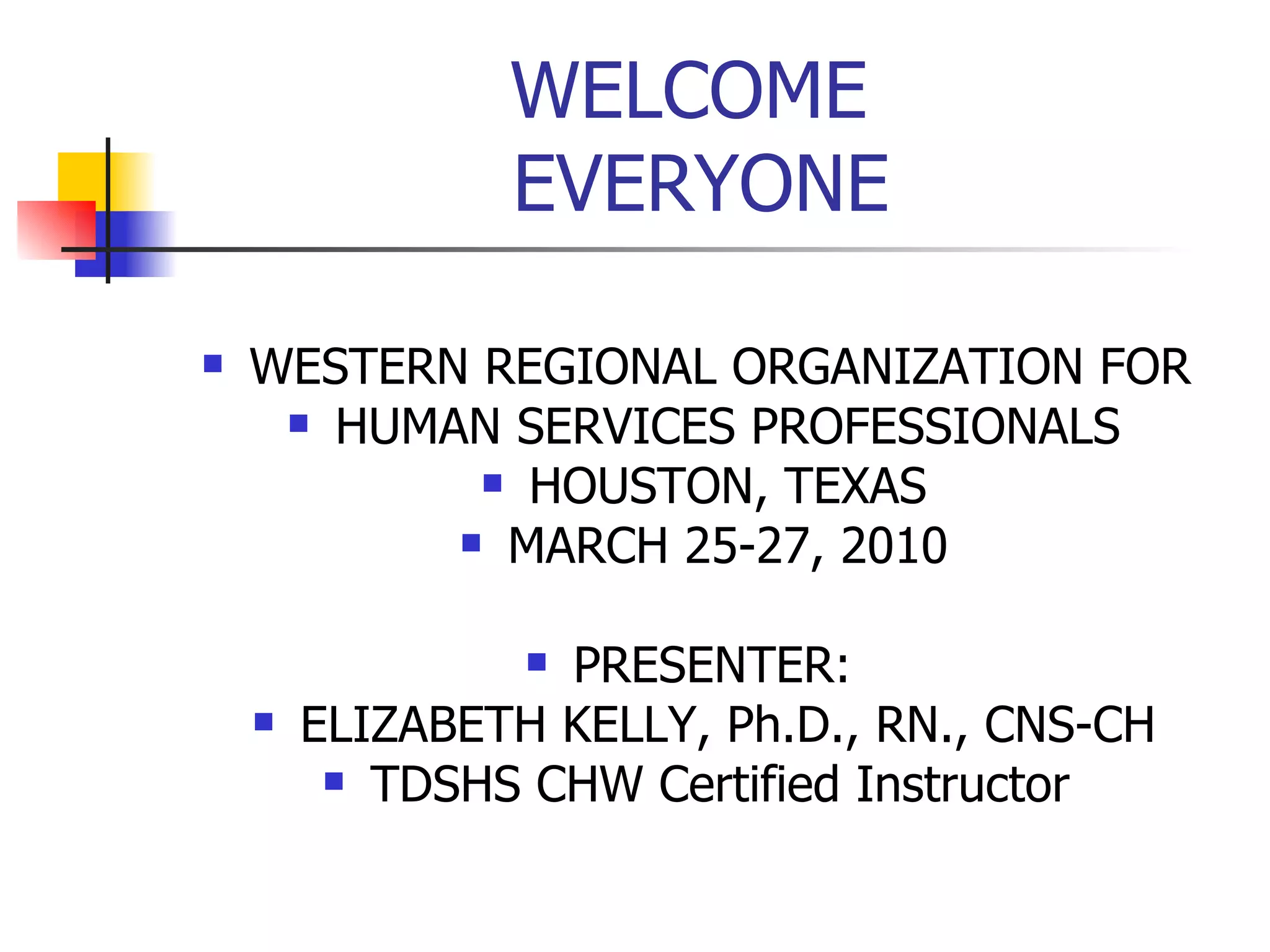 Community Health Worker Presentation | PPT