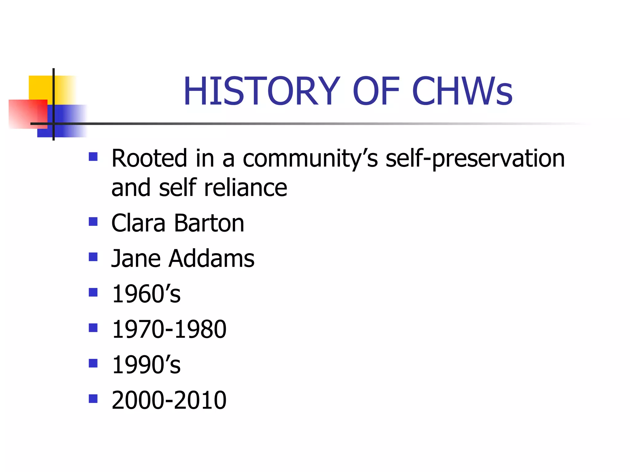 Community Health Worker Presentation | PPT