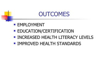 Community Health Worker Presentation | PPT