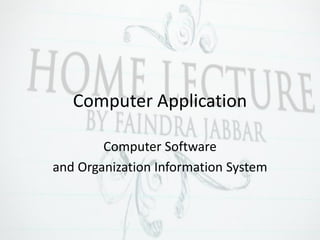 Computer Applications- Computer Software | PDF