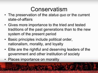 Conservatism | PPTX