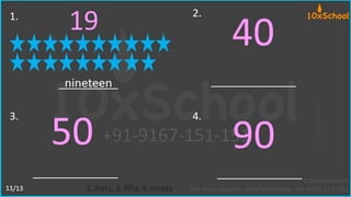 Math - Counting Numbers 0 - 100 | PPTX