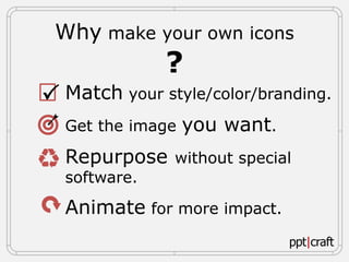 You can create custom icons in PowerPoint | PPT