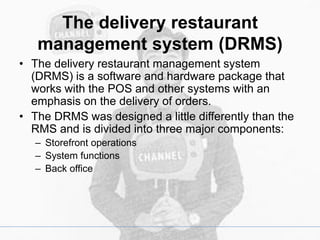 E-Tourism - Restaurant Management Systems | PDF