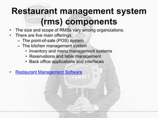 E-Tourism - Restaurant Management Systems | PPT