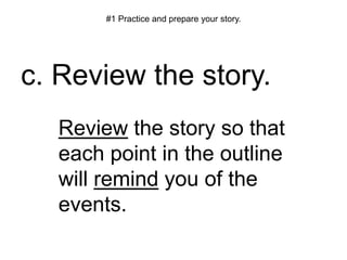 5 Simple Guidelines for Effective Storytelling | PPTX