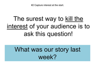 5 Simple Guidelines for Effective Storytelling | PPTX