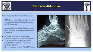 Fractures and Dislocations of Foot - Dr Sunkappa SR | PPTX