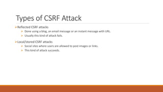 CSRF Attack and Its Prevention technique in ASP.NET MVC | PPTX