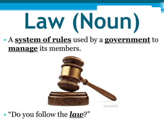 Government and Economy Social Studies Vocabulary Cards | PPTX