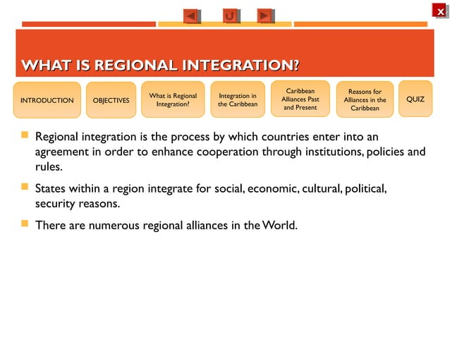 Social Studies M4 Regional Integration-Major Stages | PPT